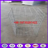 China Weld Gabion baskets 2.00 x 1.00x 1.00 with mesh size being 6cm x 8 cm  galvanized wire dia 2.2mm retaining wall gabion for sale