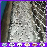 China High security welded razor wire mesh with blade type BTO-22 made in China for sale