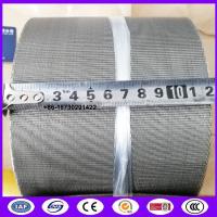 China 27cm 260x40 mesh 304  stainless steel reverse dutch weave twin cylinder hydraulic belt screens filter for extruder for sale