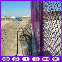 China Pink color chain link fence wire mesh for basketball court made in china for sale