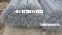 China hot dipped galvanized 2.2mm x 25mm opening chain link fence roll mesh for sale