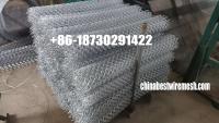 China hot dipped galvanized 2.2mm x 25mm opening chain link fence roll mesh for sale
