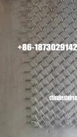 China hot dipped galvanized 2.2mm x 25mm opening chain link fence roll mesh for sale