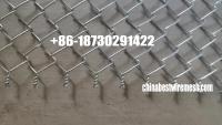 China hot dipped galvanized 2.2mm x 25mm opening chain link fence roll mesh for sale