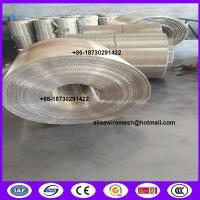China 90 micron copper wire mesh belt of reverse dutch weaving  in 300mm width for LDPE  plastic production for sale