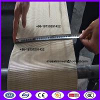China 90 micron copper wire mesh belt of reverse dutch weaving  in 300mm width for LDPE  plastic production for sale