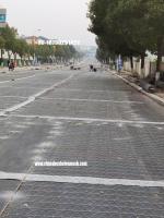 China Galvanized reinforced hexagonal mesh asphalt pavement subgrade for sale