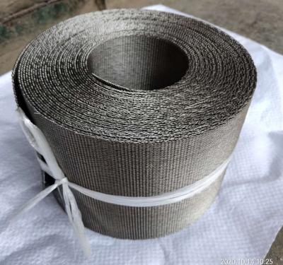 China SS 302 130 MESH metal filter mesh band used in non stop Screen Changers for sale