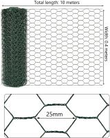 China 30mmx30mm PVC Coated Hexagonal Chicken Wire Mesh for sale