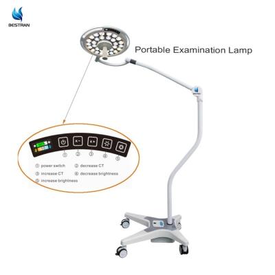 China Mobile LED Surgical Operating Light 80000Lux 45VA with Adjustable Color Temperature 4200-5500K and 180-220mm Spot Diameter for sale