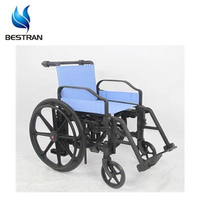 China Lightweight MRI Wheelchair 17kg Capacity 100kg Non-Metallic Plastic Patient Transport for Hospital Imaging for sale