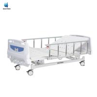 China 5-Function Manual Adjustable Hospital Bed with 460-720mm Height Range and 4 Crank Handles for Patient Care for sale