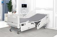 China Central Locking System Electrically Operated Hospital Bed With Big Side Rail 5 Function for sale