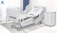 China Lateral Tilt Electric ICU Hospital Bed 7-Function with 560-850mm Height Adjustment and 0-16° Tilt Range for sale