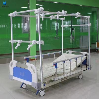 China Electric Rehabilitation Nursing Bed with Orthopedic Frame & Overhead Trapeze Bar - 2180×960mm, 420-660mm Height Adjustment for sale
