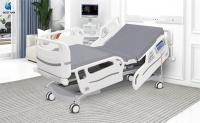 China Weighing System Electric Hospital Bed Mobile Nursing Bed Palliative Care 5 Function for sale