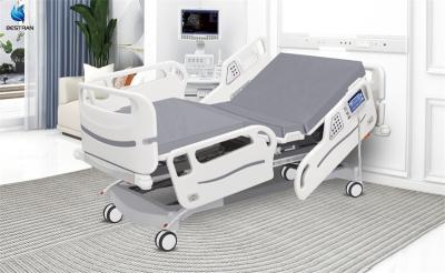 China Weighing System Electric Hospital Bed Mobile Nursing Bed Palliative Care 5 Function for sale