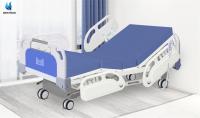 China Patient Rooms Electrical Hospital Bed Customized Width Composite Headboard With IV Pole for sale