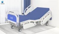 China Manual Hospital Bed with 3-Crank Adjustment - 460-720mm Height Range, 2150×950mm Size, Back 0-75° & Foot 0-35° Angles for sale