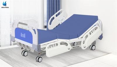 China Manual Hospital Bed with 3-Crank Adjustment - 460-720mm Height Range, 2150×950mm Size, Back 0-75° & Foot 0-35° Angles for sale