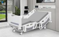 China Manual Hospital Bed with Large PP Side Rails Backrest and Leg Rest Adjustment 2150x1000mm for sale