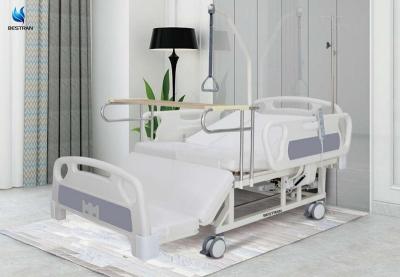 China Custom Automated Electric Home Care Bed with 2020×980mm Dimensions, 0-75° Backrest and Dining Table for sale