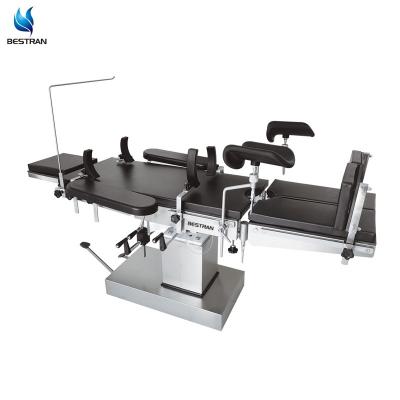 China Manual Hydraulic Operating Room Table with 300mm Longitudinal Movement and Radiolucent X-Ray Compatibility - Model BT-RA018 for sale