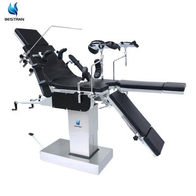 China Hydraulic Height Adjustment Surgical Operating Table BT-RA018 with 300mm Horizontal Sliding and Stainless Steel Construction for sale