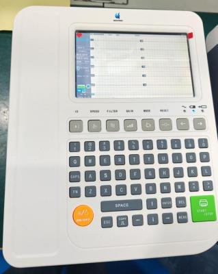 China 7-inch 12 Channel ECG Machine with 1000Hz Sampling Rate and Thermal Printer for Cardiac Monitoring for sale