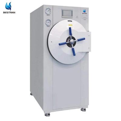 China Horizontal Pulse Vacuum Steam Sterilizer with Printing & Deep Drying Functions - 100L to 300L Capacity, 134℃ Working Temperature for sale