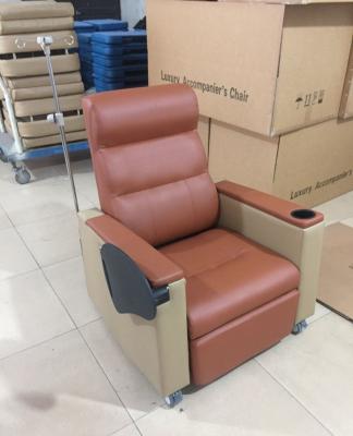 China IV Infusion Transfusion Chair with Adjustable Backrest & Footrest - 850×1600×620mm Unfolding Size, Steel Frame Construction for sale