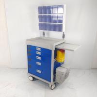 China Anesthesia Supply Cart with Cold Steel Columns & ABS Drawers - 700×525×925mm, 5-Layer Storage with Locking Mechanisms for sale