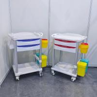 China Hospital Medical Trolley Nursing Crash Cart 750x475x920mm with ABS Top & 4 Casters for sale
