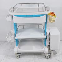 China Hospital Medical Trolley Nursing Cart with Foot-Controlled Garbage Bin - 785×485×995mm Dimensions, 540×450mm Work Surface for sale