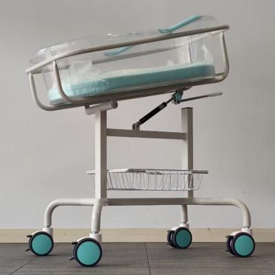 China Tilting Hospital Baby Cot Neonatal Crib 850×530×920mm with 0-12° Adjustable Angle for Maternity Wards for sale