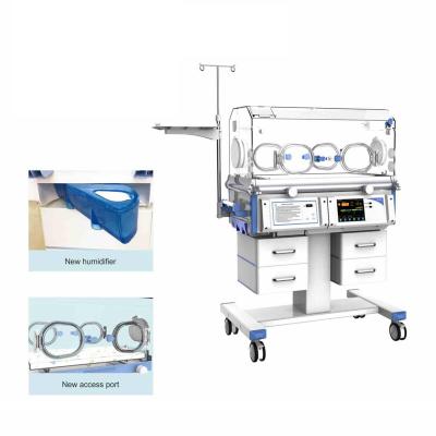 China SPO2 Monitoring Neonatal Transport Incubator with 8-inch Touch Screen, Humidity and Oxygen Concentration Control Systems for sale