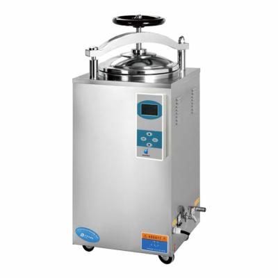 China Hand Wheel Type High Pressure Steam Autoclave 35L 50L 75L 100L Volume 0.22 MPa Stainless Steel for sale