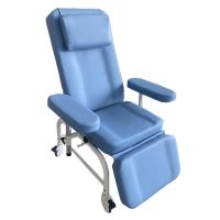China Adjustable Phlebotomy Chair with 1680mm Length, 70° Backrest & Locking Wheels for Medical Blood Collection for sale