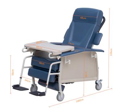 China Adjustable Medical Recliner Chair with 250 lbs Capacity and 90°-180° Recline for Elderly and Patient Care for sale