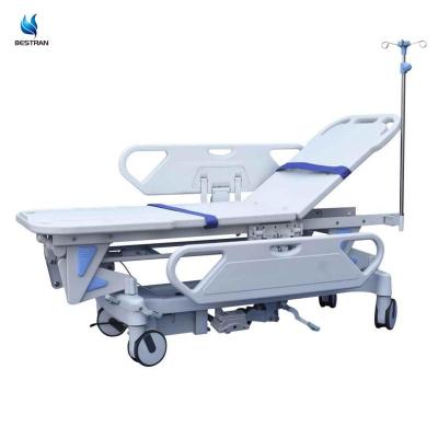 China Electric Medical Transport Stretcher Motorized Height Adjustment 500lb Capacity Hospital Stretcher for sale