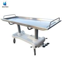 China Heavy Duty Hydraulic Mortuary Stretcher 500lb Capacity with 700-1000mm Height Adjustment for Morgue & EMS for sale