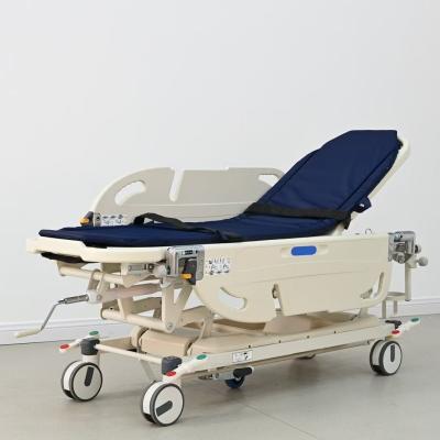 China Foldable Rails Transfer Stretcher Trolley Manual Lift System Horizontal Rail Position for sale