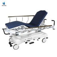 China Radiolucent Hydraulic Patient Trolley 220kg Capacity Full Body Imaging Compatible X-ray CT MRI for sale