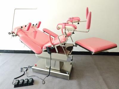 China Premium Electric Gynecological Table With Foot Pedal Full-Function Back Seat & Tilt Control for sale