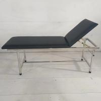 China Stainless Steel Examination Couch 181x62x70cm with Adjustable Headrest and Paper Dispenser for sale