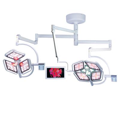 China Ceiling Surgical Light with Integrated HD Camera and Medical Monitor 140000 Lux 5000K for sale