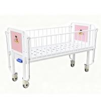 China Single-Crank Hospital Pediatric Bed 1850x750mm with Adjustable Backrest and Full-Length Safety Rails for sale