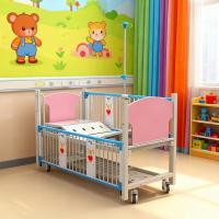 China Adjustable Pediatric Hospital Bed 1880x900mm with Safety Rails and Shoe Storage for sale