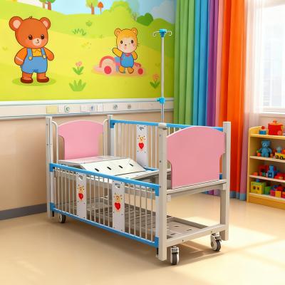 China Adjustable Pediatric Hospital Bed 1880x900mm with Safety Rails and Shoe Storage for sale