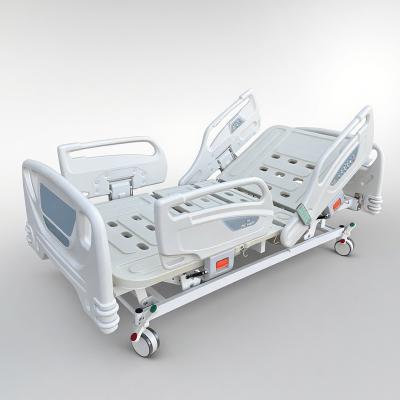 China 5-Function Electric ICU Bed With Manual CPR, Battery & Integrated Side Rail Controls for sale